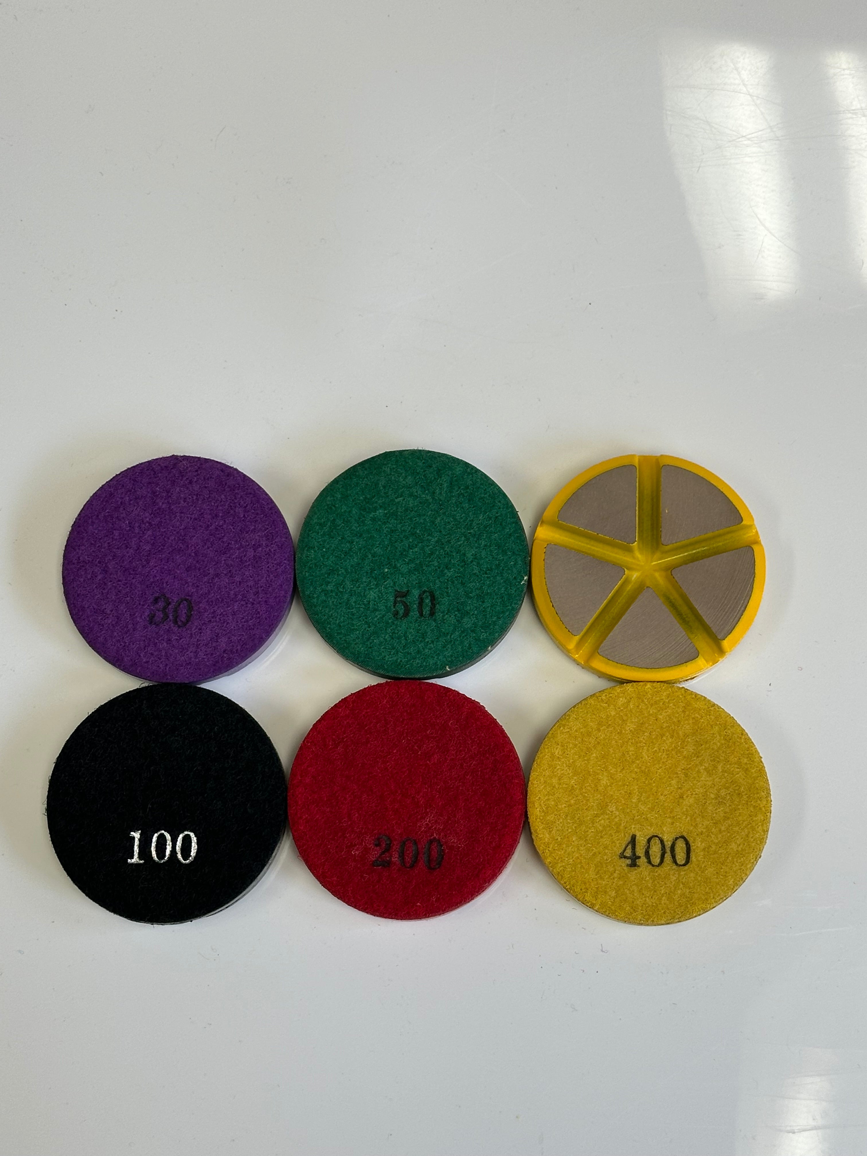 3" Ceramic Resin Polishing Pads With 5 Segment | Vantage Products Inc.